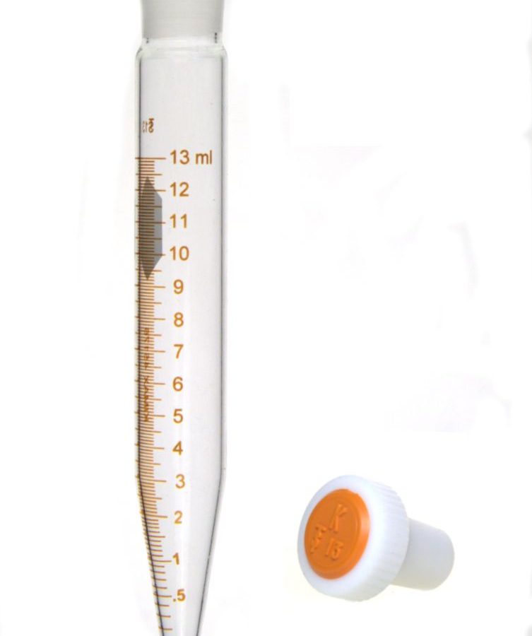 Centrifuge Tube with PTFE Stopper, KIMAX® Heavy Duty Glass (Premium ...