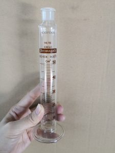 Mixing Cylinder, 50ml, Clear Glass, Exelo UK - AB LAB MART